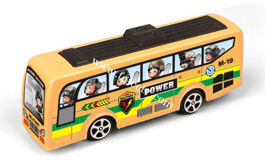 Children′s Simulation Model of Bus Toy Car Anti-Fall Toy Friction Car Inertia Bus Toy