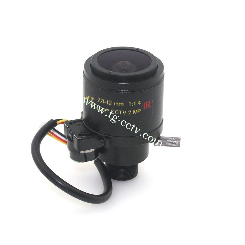 1/2.7'' MP HD Motorized 2.8-12mm Varifocal F1.4 M12 Mount DC Iris Auto IR CCTV Security Camera Lens