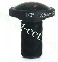 1.05mm Panoramic fisheye lens, 5.0 Megas, 1/3 wide angle lens