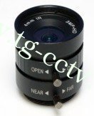 4mm Manual Iris Control lens, 3.0 Megapixel,  4/6/8/12/16/25mm available
