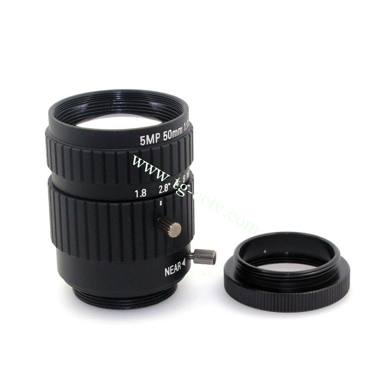 5MP 50mm Fixed Focus CS, C Mount for CCTV Camera Lens for cctv Industrial Microscope Camera