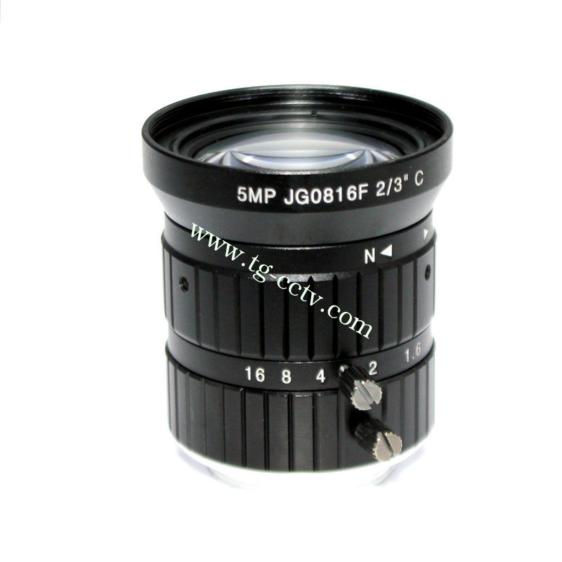 5MP 8mm C mount lens 2/3" 5.0 Megapixel Lens Manual Iris Fixed Lens C Mount Industrial lens For cctv ip camera box