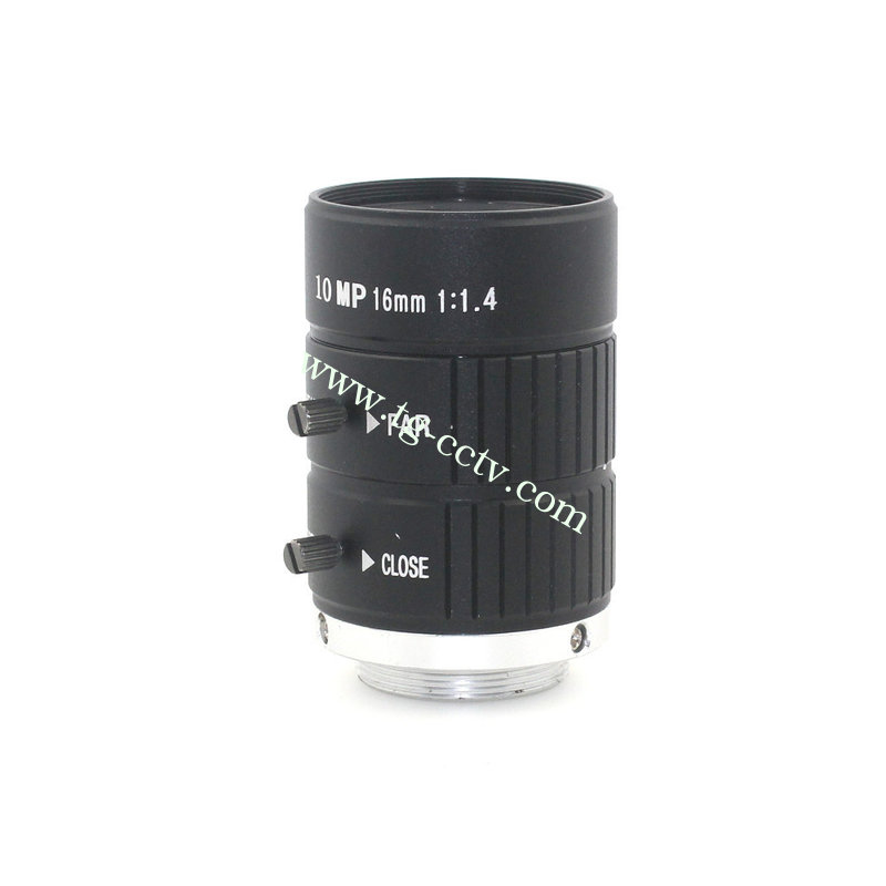 HD 10MP CCTV Camera Lens 16mm F1.4 Aperture Mount C for CCTV Camera or Industrial Microscope road monitoring