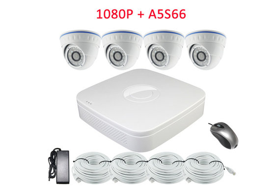HD NVR Surveillance System With 4 Full 1080P HD Cameras CE RoHS Certification