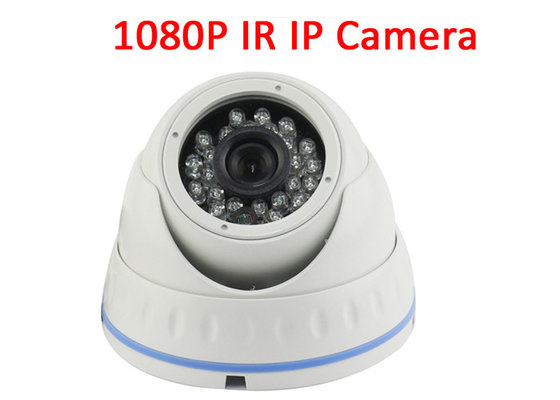 H.264  Onvif Full HD POE IP Camera Plug And Play 20 Meters IR Distance