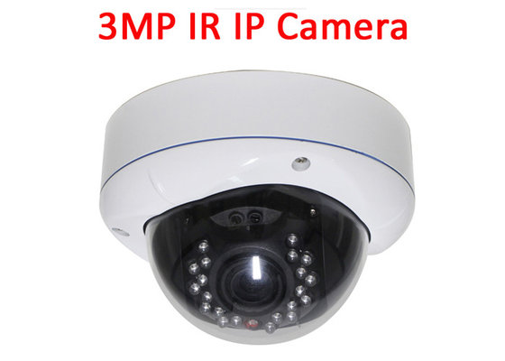 3MP Wide Dynamic Range IP Camera POE 2.8mm - 12mm Varifocal Lens RoHS FCC Certification