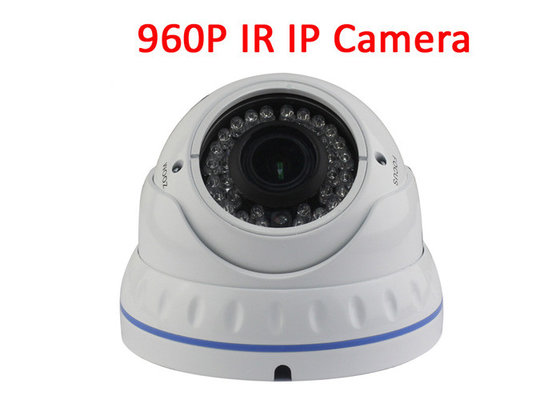 Varifocal Lens Vandal Proof Dome Poe IP Camera Onvif IR Range 30M With 36Pcs LEDs