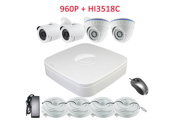Sistema del CCTV 1080P POE NVR de la cámara IP del P2P, sistema de la cámara de seguridad en el hogar del Poe