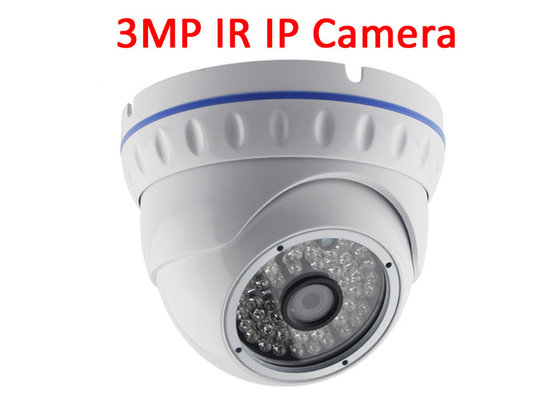 Bóveda POE 30 metros de cámara IP P2P, cámara de la visión nocturna de red de la seguridad del IR
