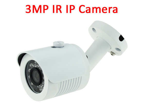 cámara IP al aire libre impermeable infrarroja, mini cámara de seguridad Onvif de 3MP Poe de la bala