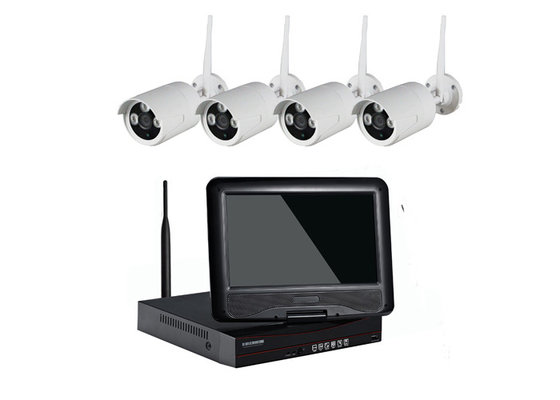 10" certificación inalámbrica de RoHS del CE del sistema de la cámara IP NVR del equipo/bala de la exhibición NVR del LCD
