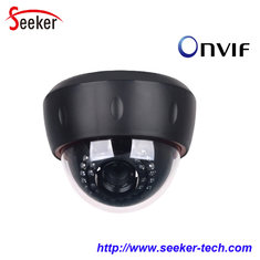 China 2014 New Hot Selling Vandalproof Black HD 720P 1.0 Mega Pixel Ip Cameras Indor Onvif POE supplier