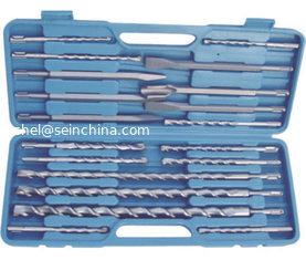 China 19-piece SDS-plus hammer drill set in Plastic box, single or cross tip supplier