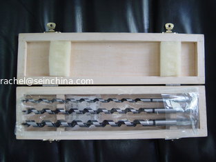 China 3-pieces Wood Auger Drill Bits in wooden box supplier