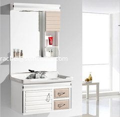 China PVC bathroom cabinet / bathroom vanity / with mirror for bathroom supplier