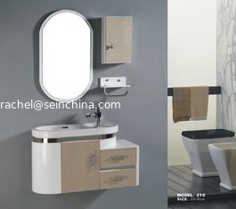 China 80 X48/cm PVC bathroom cabinet/ wall cabinet /white color with mirror for bathroom supplier