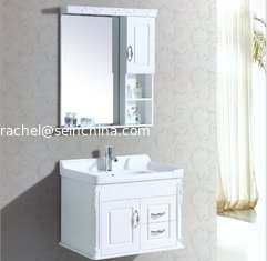 China 80 X47/cm PVC bathroom cabinet / wall cabinet / hung cabinet / white color for bathroom supplier