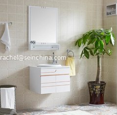China 80 X48/cm PVC bathroom cabinet / wall cabinet / hung cabinet / white color for bathroom supplier