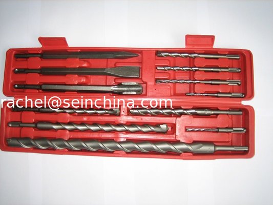 12-piece SDS-plus hammer drill set in Plastic box, single or cross tip supplier