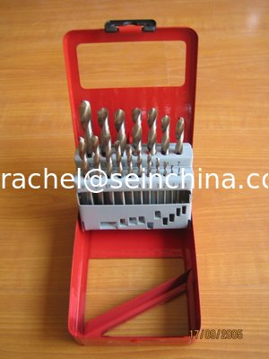 19-PIECS-HSS TWIST DRILL BIT SETS IN STELL BOX supplier