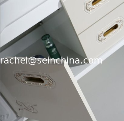 PVC bathroom vanity / wall cabinet / hanging cabinet / walnut color for bathroom supplier