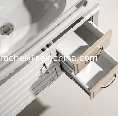 PVC bathroom cabinet / bathroom vanity / with mirror for bathroom supplier