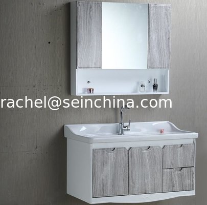 80 X49/cm stand bathroom vanity / wall cabinet / hung cabinet / white color basin for bathroom supplier