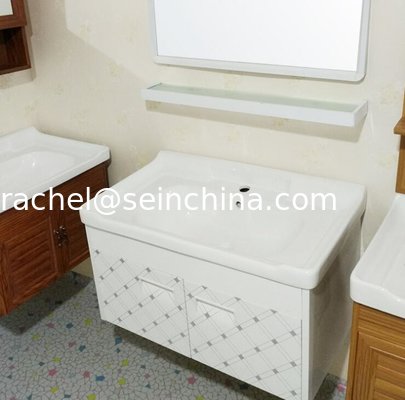 80 X48/cm hanging cabinet / PVC bathroom cabinet / wall cabinet / white color for sanitary ware supplier
