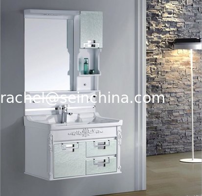 80 X48/cm PVC bathroom cabinet / wall cabinet / hung cabinet / white color for bathroom supplier
