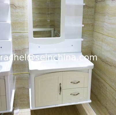 80 X48/cm PVC bathroom cabinet / wall cabinet / hung cabinet / white color for bathroom supplier