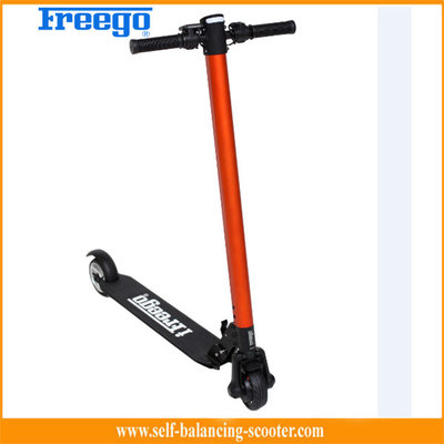 Orange Blue 250W Foldable Electric Scooter For Adults , Lithium Battery CE Approval