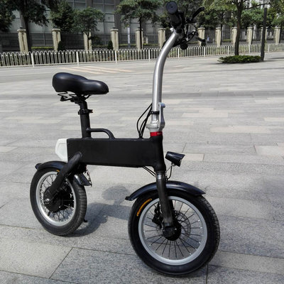 Zwarte Achterwiel Draagbare Elektrische Fiets aan Vervoerder Binnen en Ourdoor