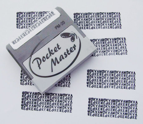 Portable Self Inking Pocket Stamp , Rectangle Id Guard Stamps