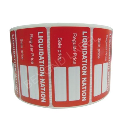 Promotional Customized Adhesive Paper Price Label For Products , Personalized Self Adhesive Paper Price Label