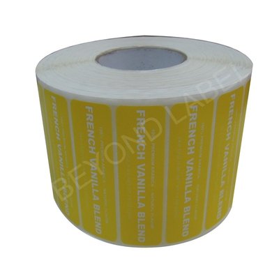 Self Adhesive Paper Labels For Coffee , Fancy Custom Self Adhesive Product Labels