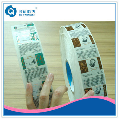 Glossy Lamination Plastic PP Label , Self Adhesive Plastic Labels In Roll