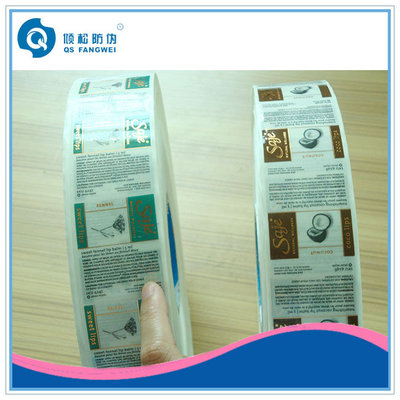 Glossy Lamination Plastic PP Label , Self Adhesive Plastic Labels In Roll