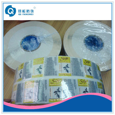 Self Adhesive Plastic Labels For Makeup With Copper Stamping Foil