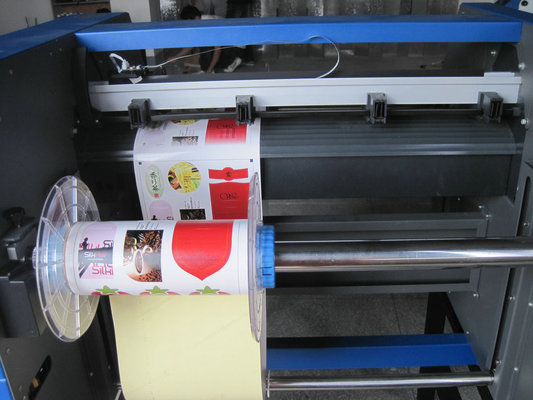 Automatic Roll To Roll Digital Cutter Adhesive For Paper Label Cutting
