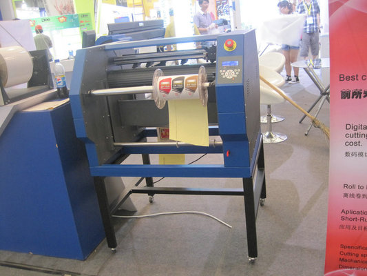 Adhesive Digital Label Cutter Roll To Roll , Automatic High Efficiency