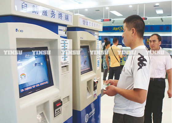 Indoor DT-52A self kiosk payment machine accept cash /bank card payment