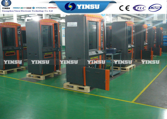 Cold Roll Steel Ticket Dispenser Kiosk Self Service Pay Exchange Currency