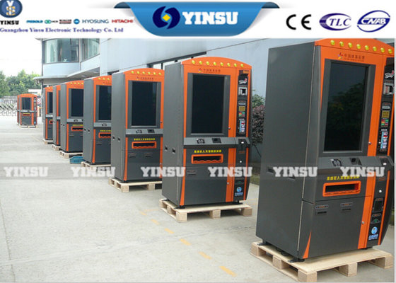 Cold Roll Steel Ticket Dispenser Kiosk Self Service Pay Exchange Currency