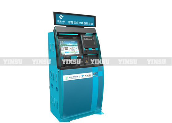 Health Card Dispenser Kiosk / Check In Kiosk Barcode Scanner With Patient Register