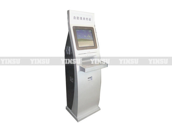 Swipe Card Reader Photo Printer Kiosk Inner Fa 17 Touch Monitor 65 Keys