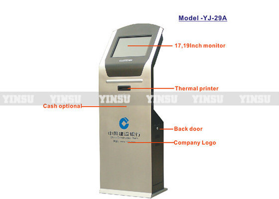 Government Payment Kiosk Machine  Automatic Multi Language Ba Financial Equipment