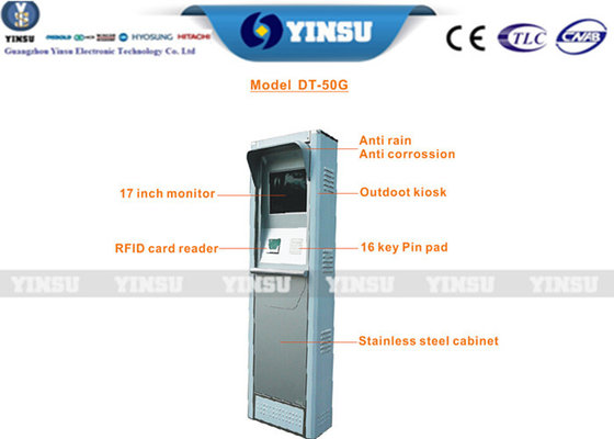 YS-Kiosk DK-50 outdoor kiosk stainless steel sheet for self service
