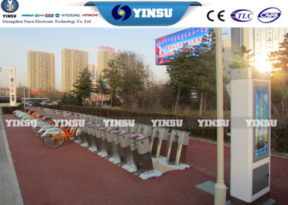 Electronic Lock Bike Docking Station Outdoor Paint For Public Transportation