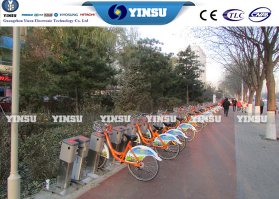 Electronic Lock Bike Docking Station Outdoor Paint For Public Transportation