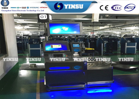 Supermarket Self Checkout Kiosk Machine Thermal Printer And Card Reader